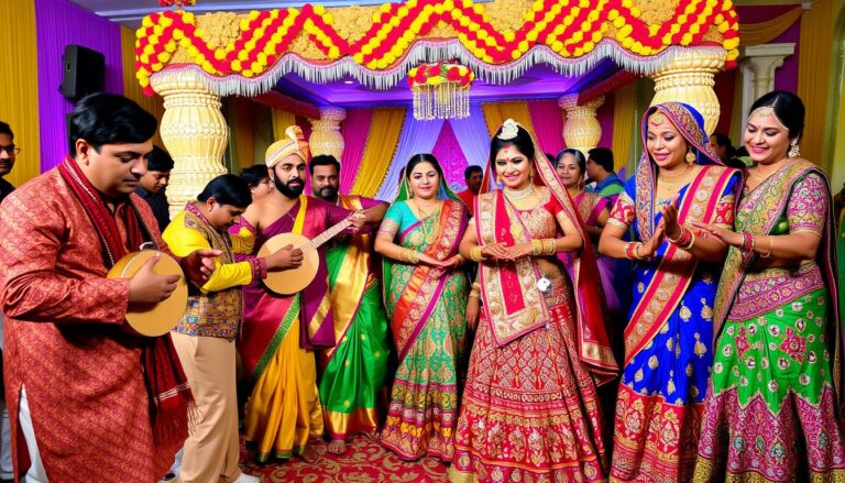 Traditionelle indische Hochzeit - Farbenfrohe Feier